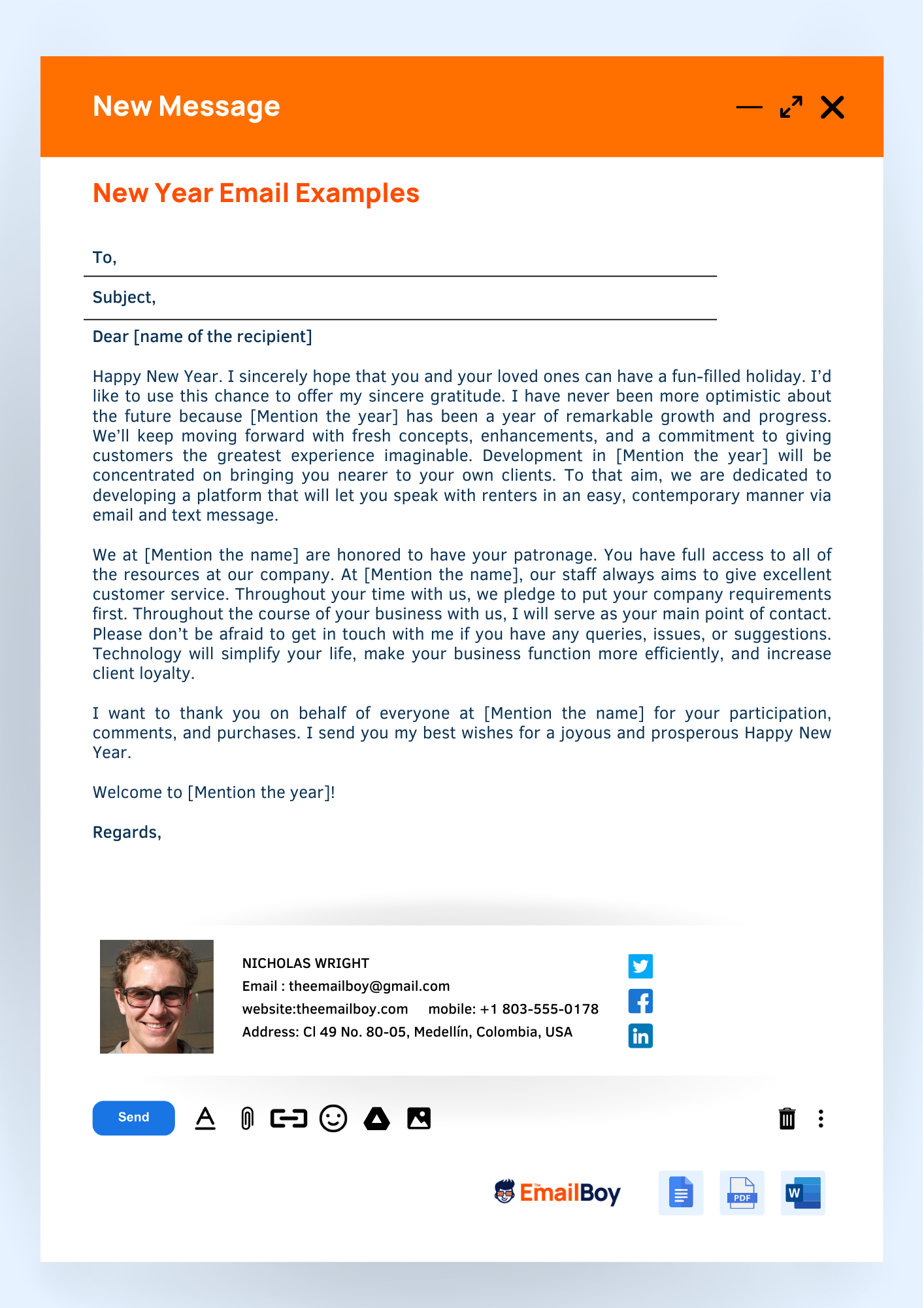 New Year Email Examples: 5+ Most Popular Templates