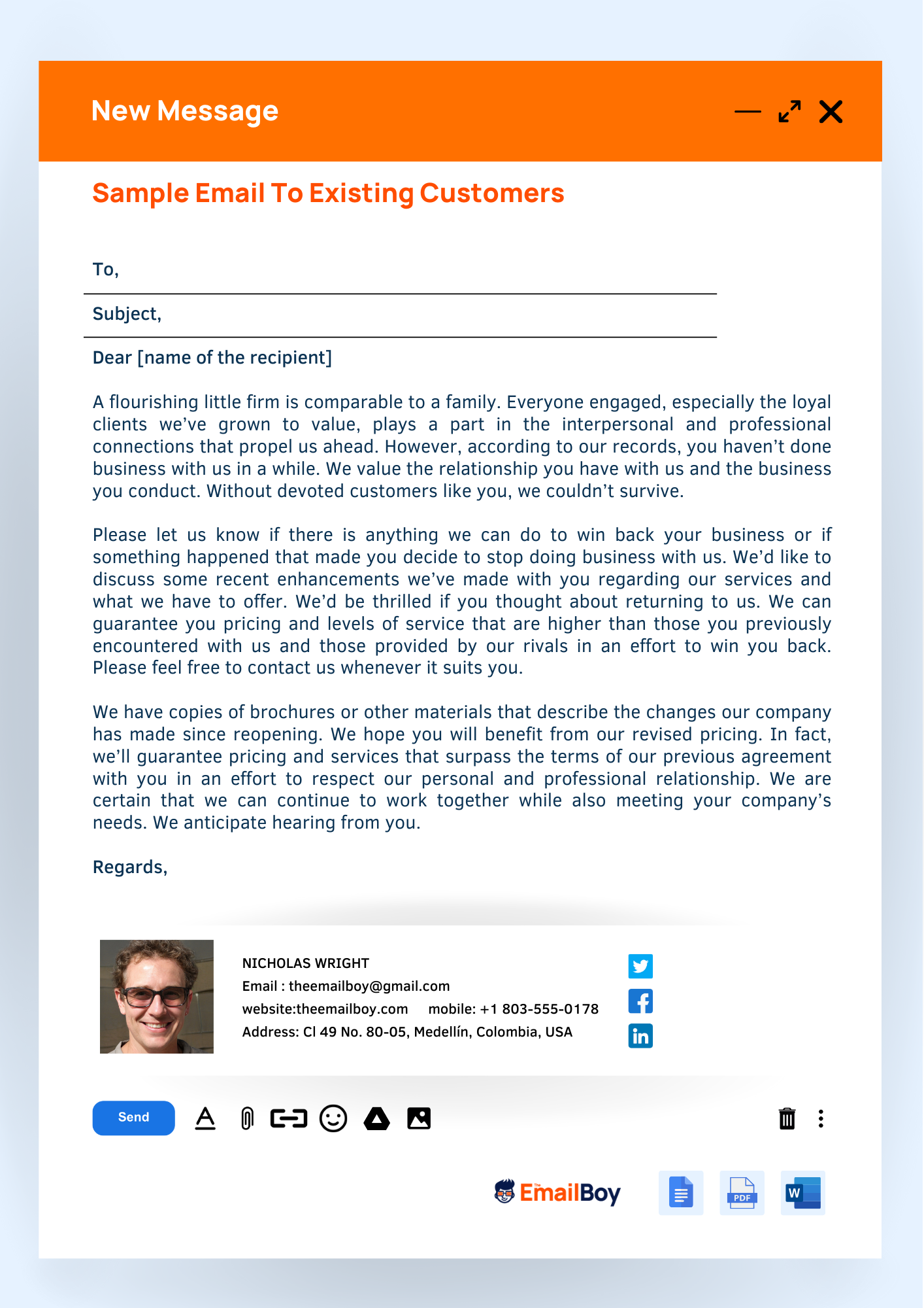 Sample Email to Existing Customers: 5+ Best Examples