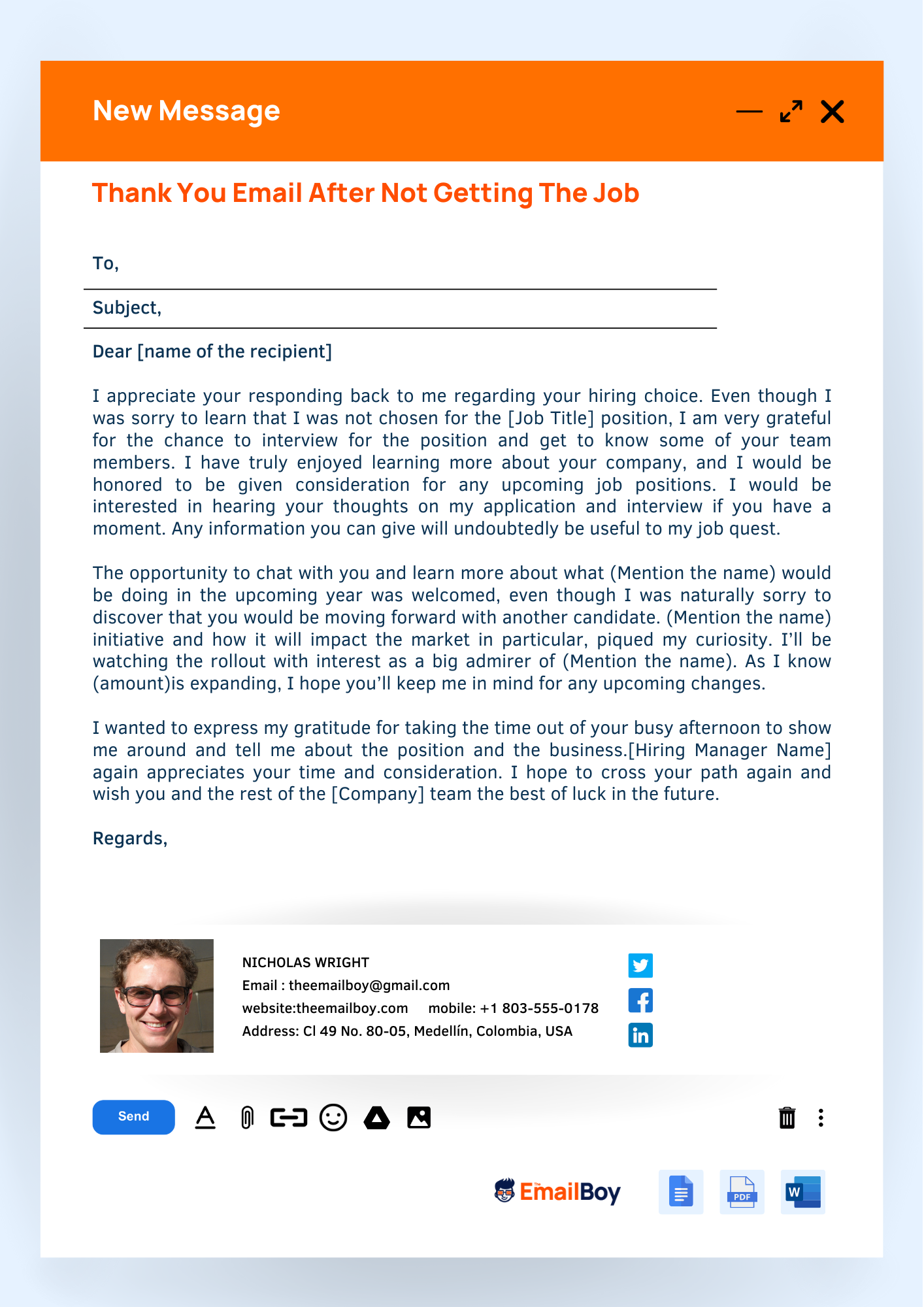 5+ Awesome Thank You Email After Not Getting the Job